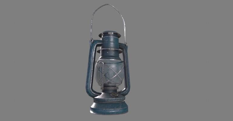 ArtStation - OLD LANTERN LOW POLY GAMING MODEL