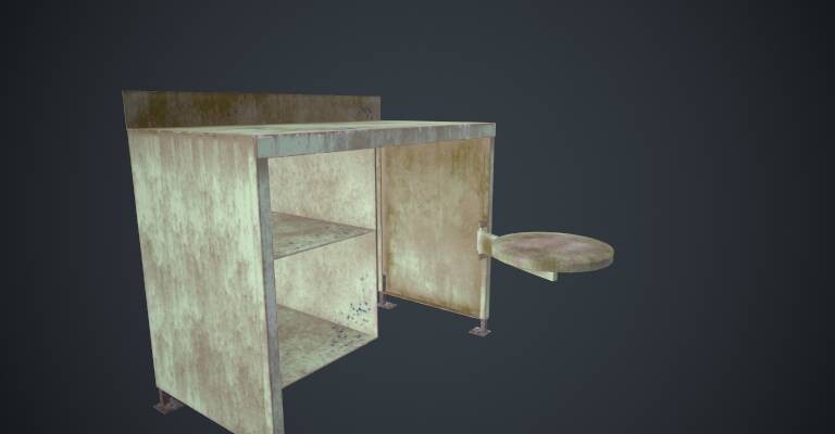 ArtStation - Prison Desk