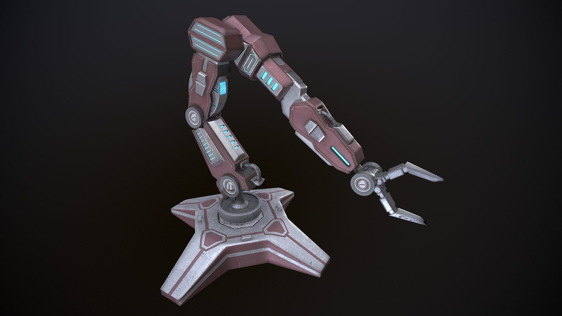 ArtStation - Stylized Industrial Robot Arm