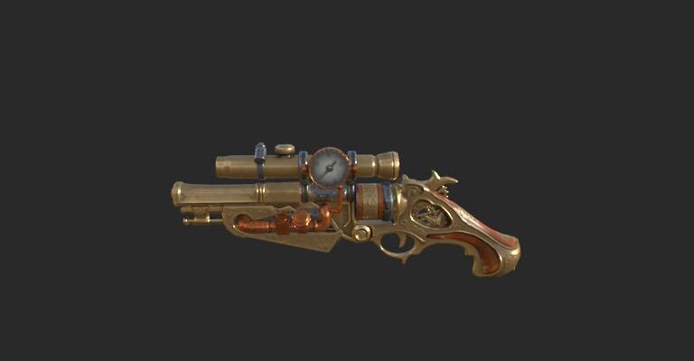 ArtStation - Steam Punk Gun