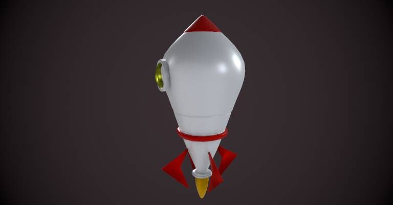 ArtStation - stylized rocket
