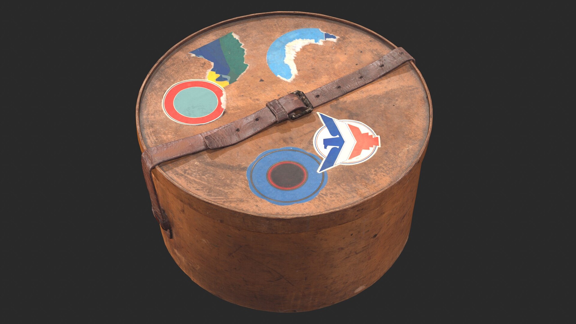 ArtStation - 3D Prop - Kraft Round Box