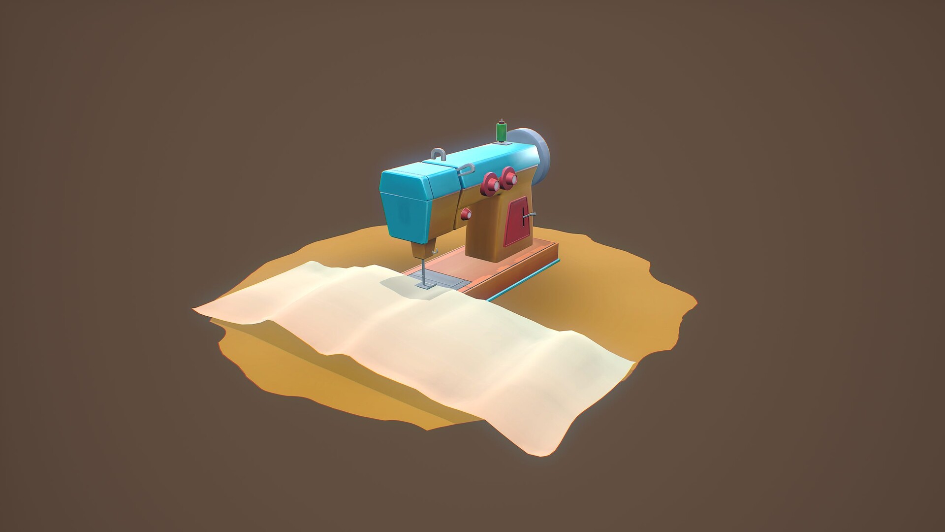 ArtStation - Stylized Sewing Machine