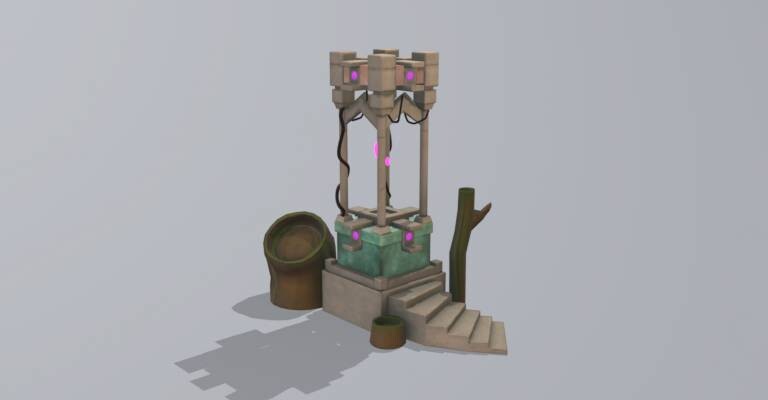 ArtStation - Stylized Altar (Low-Poly)