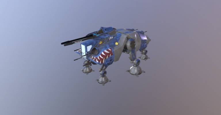 ArtStation - Fan Art: Star Wars Custom Republic AT-TE Walker RIG