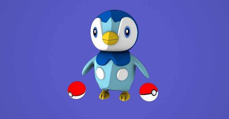 ArtStation - Piplup (Pokémon)
