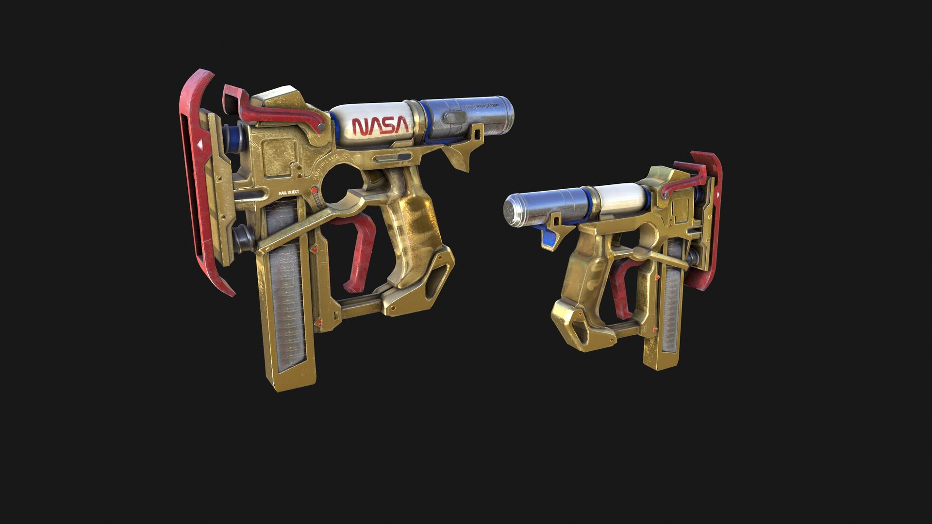 ArtStation - NASA Nail Gun Weapon/Tool