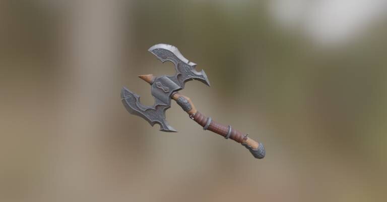 ArtStation - Doomfang Battle Axe