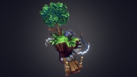 ArtStation - Flying island