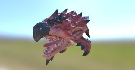 ArtStation - Monster Hunter Rathalos Head