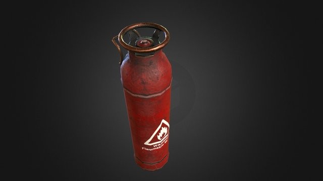 ArtStation - PBR_Flamable Tank