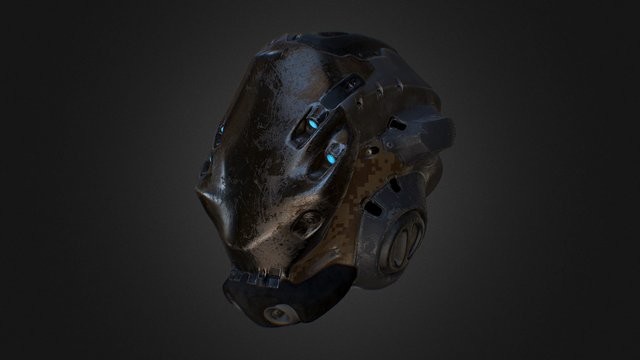 ArtStation - Cyberpunk Helmet