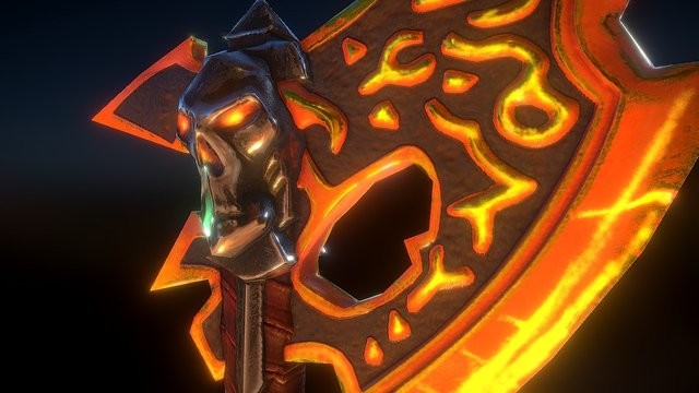 ArtStation - demonic axe