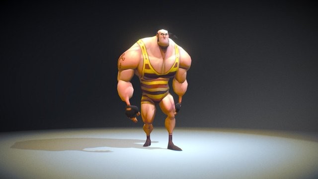 ArtStation - Strongman walking animation