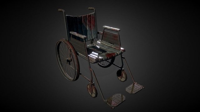ArtStation - Bloody horror wheelchair