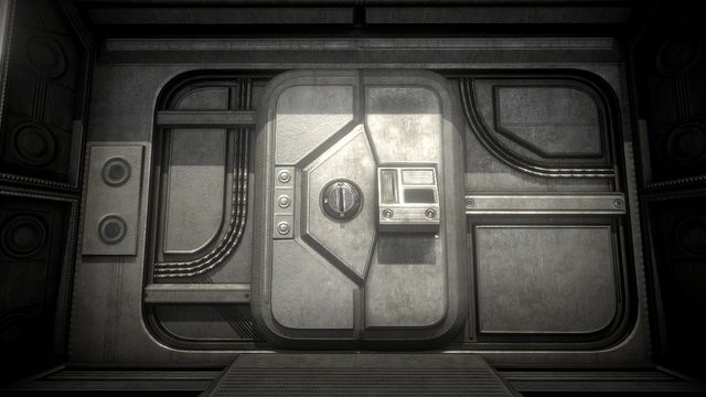 ArtStation - Laboratory door animated