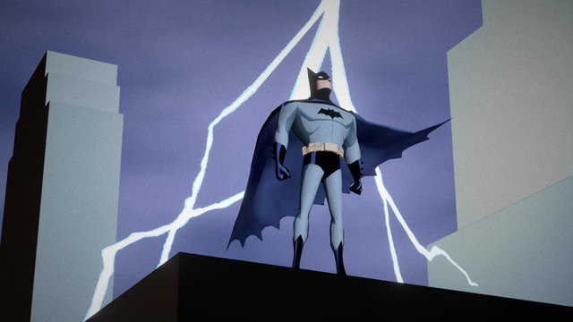 ArtStation - Batman: The Animated Series intro scene