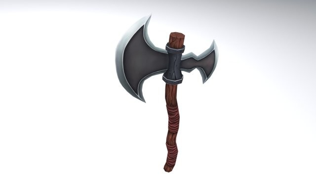ArtStation - Two hand low poly axe
