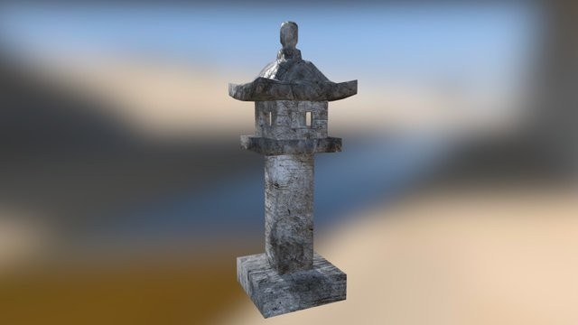 ArtStation - Japanese Lamp Post