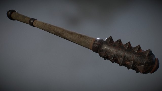 ArtStation - Old rusted mace