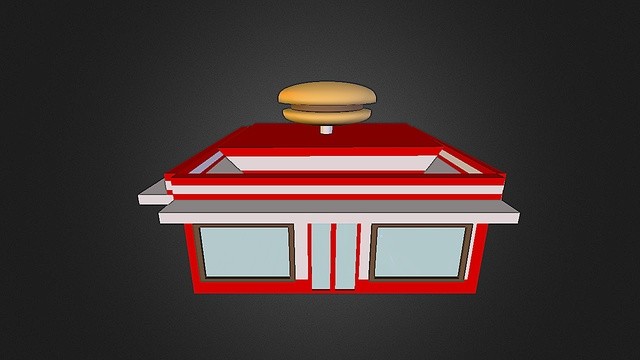 ArtStation - 3D BURGER-BUILDING