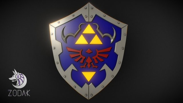 ArtStation - Heroe´s Shield - Ocarina of Time