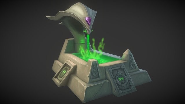 ArtStation - Snake Fountain Stylized