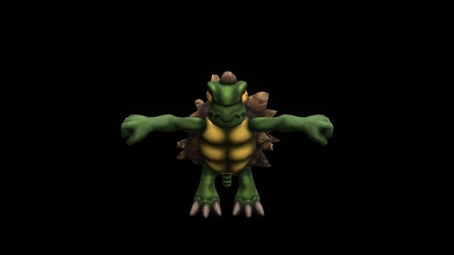 ArtStation - Super Dungeon Tactics - Bipedal Turtle with Stalagmite ...