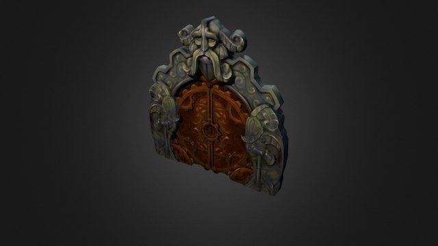 ArtStation - Dwarven Vault Door - Torchlight 2 - zbrush practice