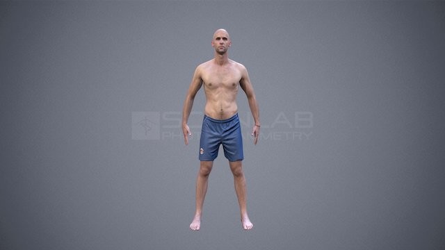 Scanlab Photogrammetry - Human Man Scan - 300MBody