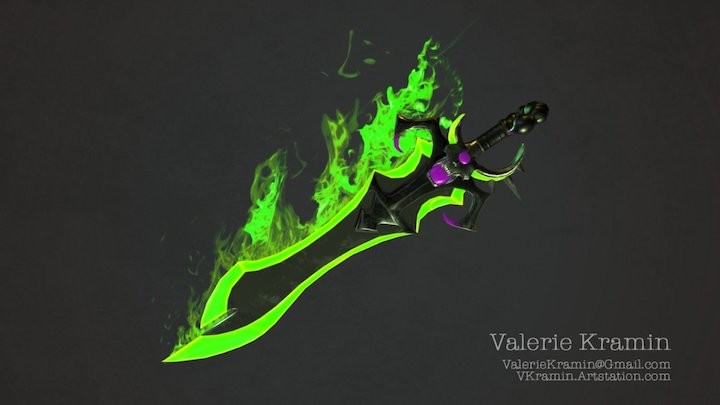 ArtStation - Flaming Poisoning Raging Sword Of Doom
