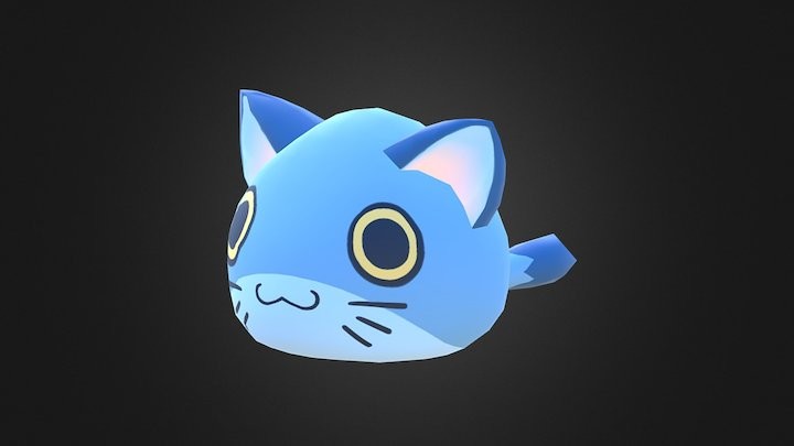 ArtStation - Cat Slime -Blue Tiger