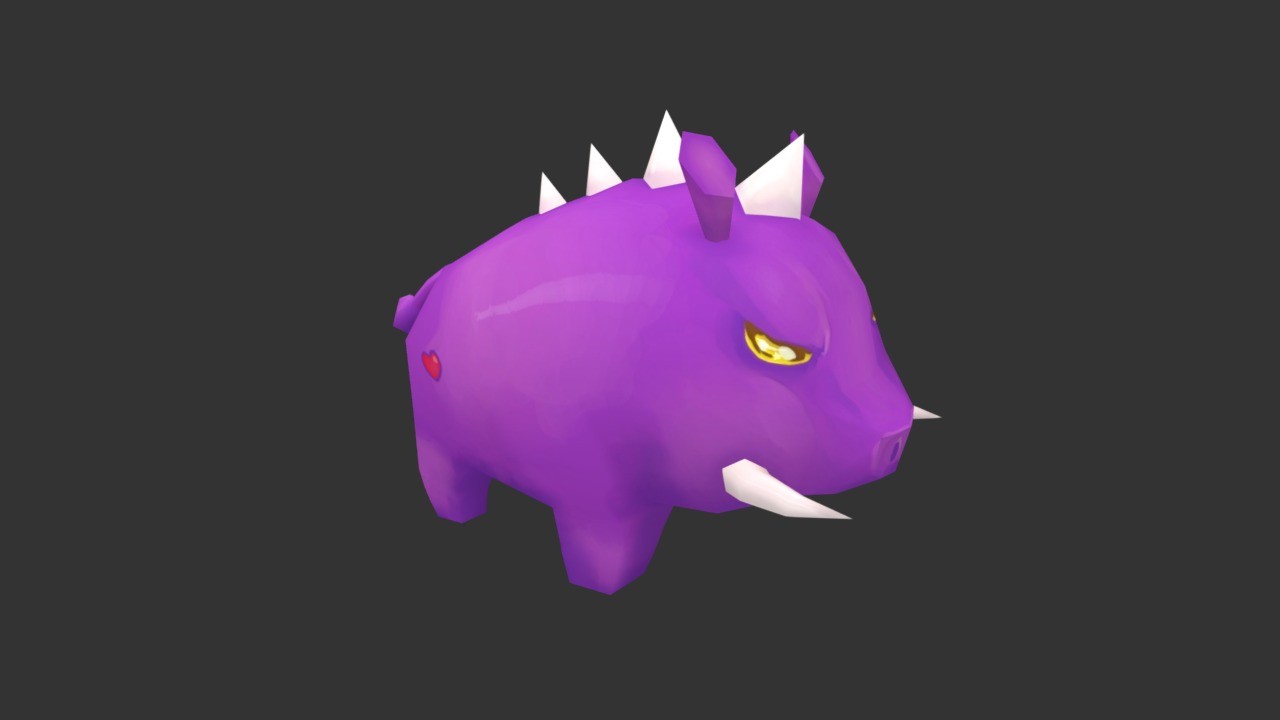 ArtStation - Stylized Monster Boar