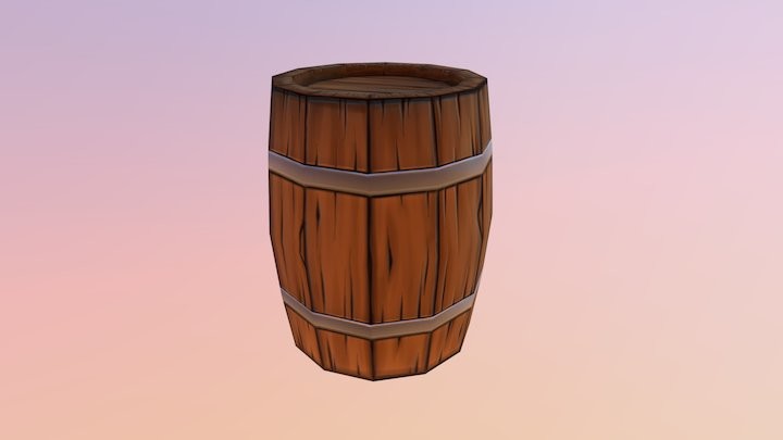 ArtStation - Prop Practice - Barrel