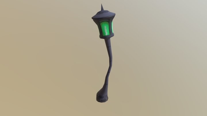 ArtStation - Low Poly Spooky Lamp