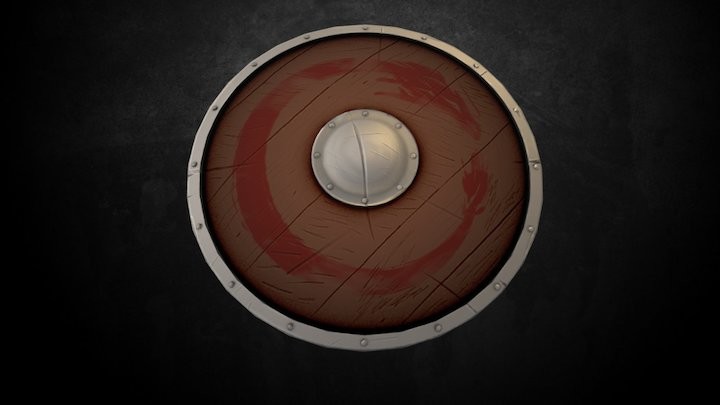 ArtStation - Round Shield - Game Model