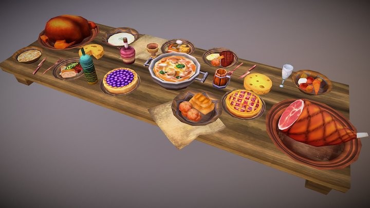 ArtStation - Tavern Food