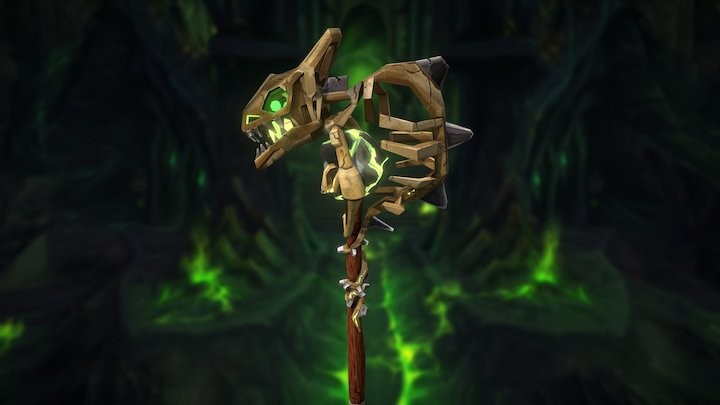 ArtStation - Wow weapon - Druid Staff
