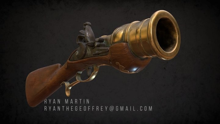 ArtStation - 18th Century Hand Mortar
