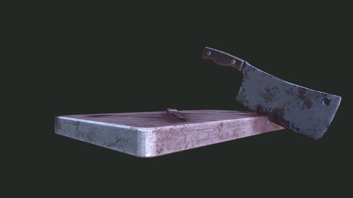 ArtStation - Bloody Butcher Block