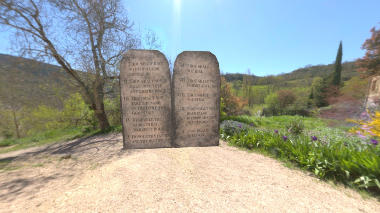 ArtStation - The 10 commandments written on stone