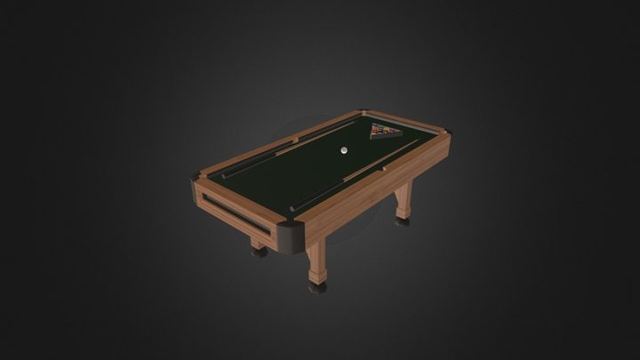 ArtStation - Pool Table [Low Poly]