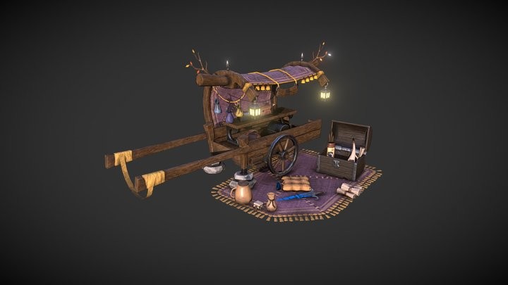 ArtStation - Magic store wagon