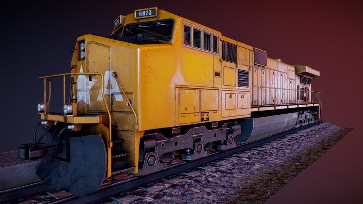 ArtStation - Locomotive D9-44CW