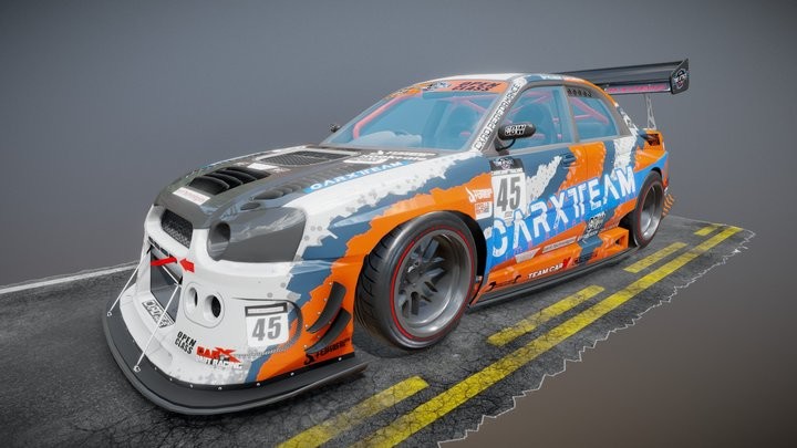 ArtStation - Subaru WRX STI 2004 Time Attack