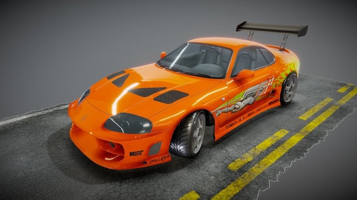 ArtStation - FNF Toyota Supra