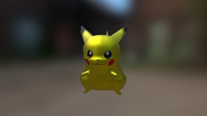 ArtStation - Pikachu - Blender with Gimp 2