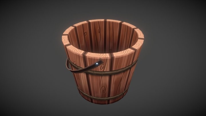 ArtStation - Wooden Bucket
