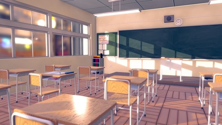 ArtStation - Anime Classroom
