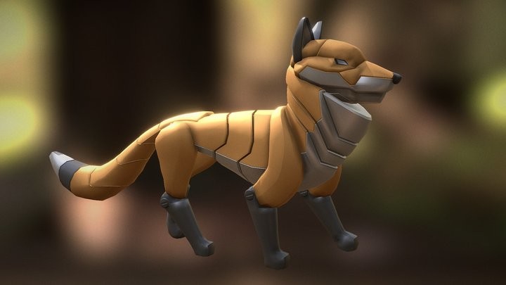 ArtStation - Robot Fox - 3D Character